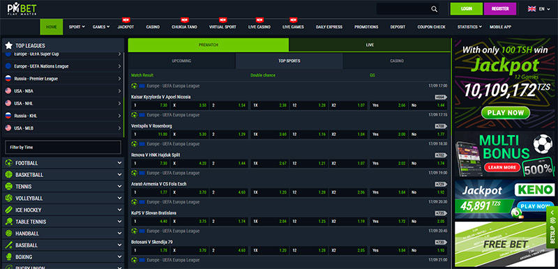 Play Master Bet (PMBet) Tanzania Review: Bonus Offer, Pros & Cons