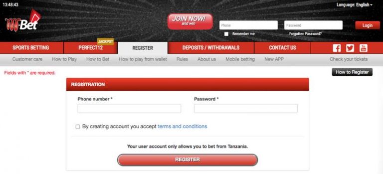 MBet Tanzania ★ Betting Online, App Download Review, Bonuses